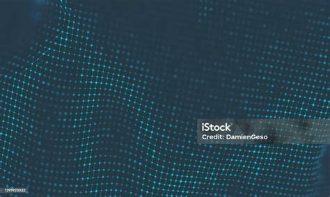 추상적 인 음악 배경 빅 데이터 파티클 흐름 시각화 과학 인포그래픽 미래 일러스트레이션 음파 사운드 시각화 3차원 형태에 대한 스톡 벡터 아트 및 기타 이미지 Istock