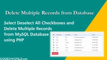 DataTables CRUD Operations With PHP And MySQL CodexWorld