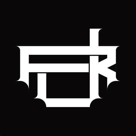 Rj Logo Monogram With Vintage Overlapping Linked Style Design Template 16575765 Vector Art At