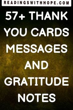Thank You Cards Messages And Gratitude Notes Gratitude Notes Thank