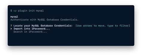 use 1password to authenticate the mysql cli with biometrics 1password