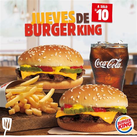 ¿dos Hamburguesas 100 Carne De Res A Burger King Perú Facebook