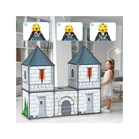 Picassotiles Fort Building Tent Castle Theme Set