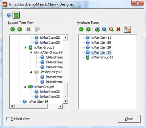 Layout Item VCL DevExpress Documentation