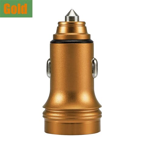 Metalen 12W Auto Usb Lader Sigarettenaansteker Mob Grandado