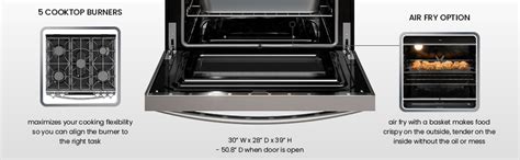 Kenmore Front Control Gas Range Oven With 5 Cooktop Burners