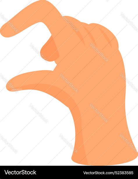 Hand Gesturing Small Amount With Thumb And Index Vector Image