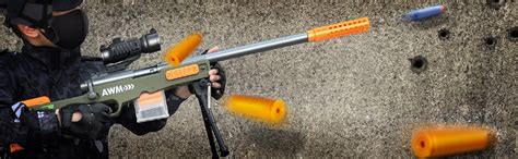 AGM MASTECH AWM Pistola Lanzadora De Proyectil 40 Dardos Oficiales