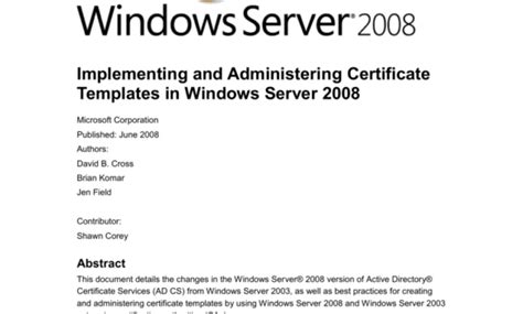 Implementing And Administering Certificate Templates With Regard To