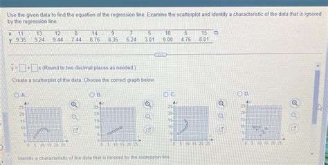 solved use the given data to find the equation of the
