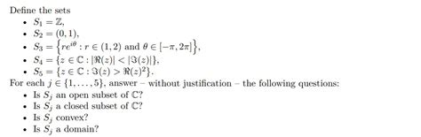 Solved Notation Given Z ∈ C We Denote By ℜz And ℑz The