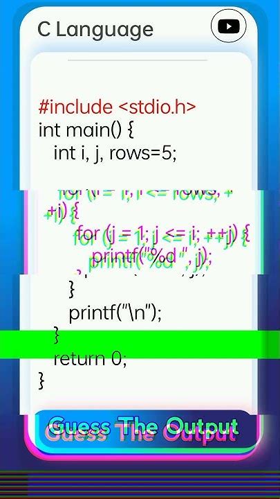 Challenge No5 Guess The Output C Language Code Shorts Yt Coder