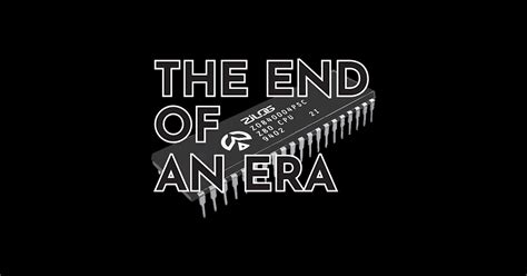 The End Of An Era Z80 Microprocessor [logo 2] Z80 Sticker Teepublic