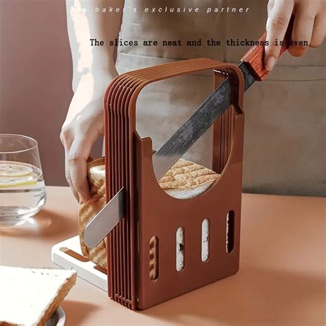 주방 가정용 빵 기계 슬라이싱 랙 토스트 빵 슬라이싱 보조 케이크 토스트 빵 베이킹 도구 토스트 빵 슬라이서 Temu Republic Of Korea