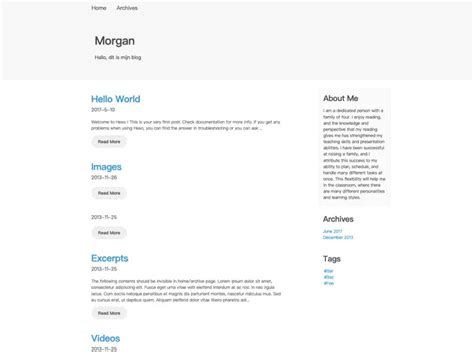 Hexo Theme Morgan By Hpcslag A Undefined Template Built At Lightspeed