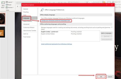 How To Change The Language In Microsoft PowerPoint