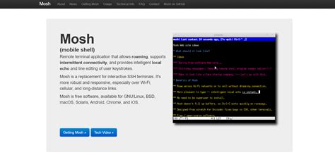 get better remote sessions on linux with mosh and tmux