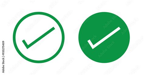 Check Mark Icon Button Set Check Box Icon With Right Or Correct