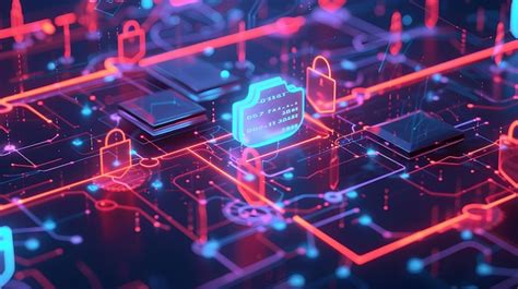 Premium Photo Data Flow Protected By Digital Shields A Visual Metaphor For Robust