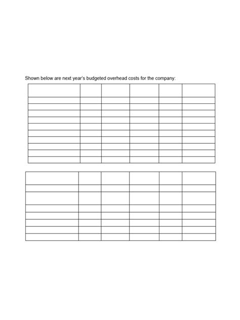 Overhead Analysis Pdf Cost Of Goods Sold Technology And Engineering