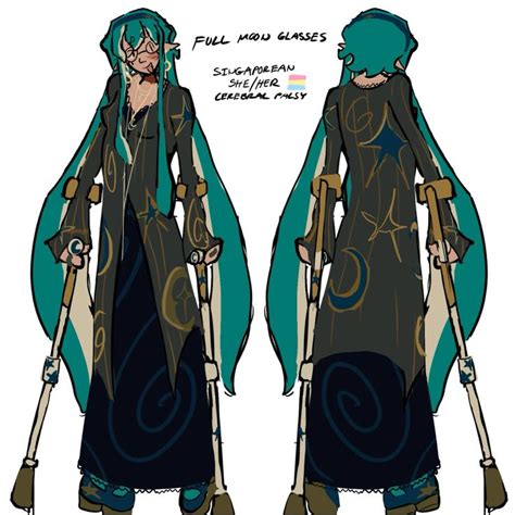 Full Moon Glasses Coroika Splatoon Manga Redesign Fanart In 2025