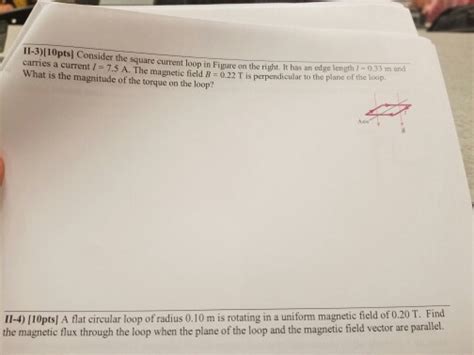 solved consider the square current loop in figure on the