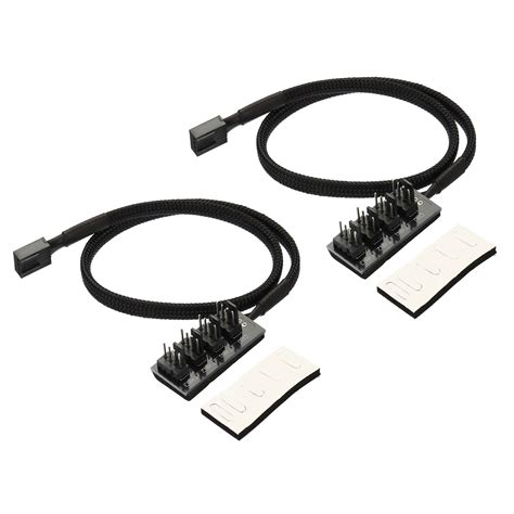 uxcell pwm fan splitter cable 4 pin female to 4 pin male 11 8 pc fan