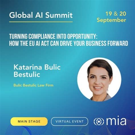 Globalaisummit Ai Innovation Miaai Wearemia Ailiteracy Aicompliance Euaiact Katarina