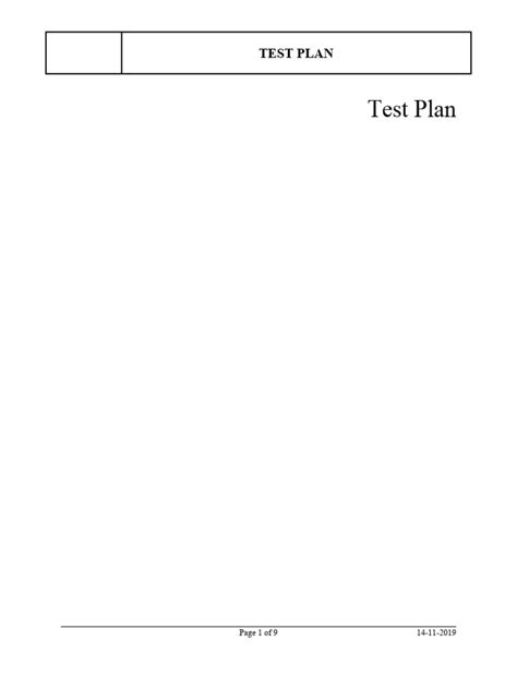 Contoh Test Plan V1 0 Pdf Software Testing Application Software