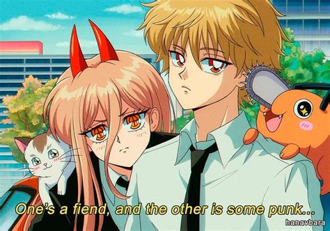 Power Denji Pochita And Meowy Chainsaw Man Drawn By Hanavbara Danbooru