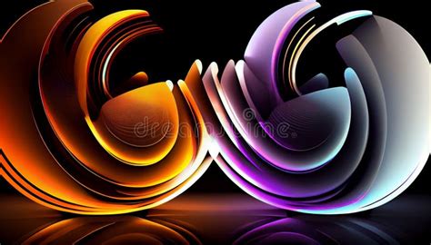 Generative Ai Dynamic Duet Abstract Background In Vibrant Dual Hues