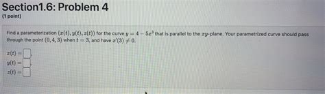 solved find a parameterization x t y t z t ﻿for the