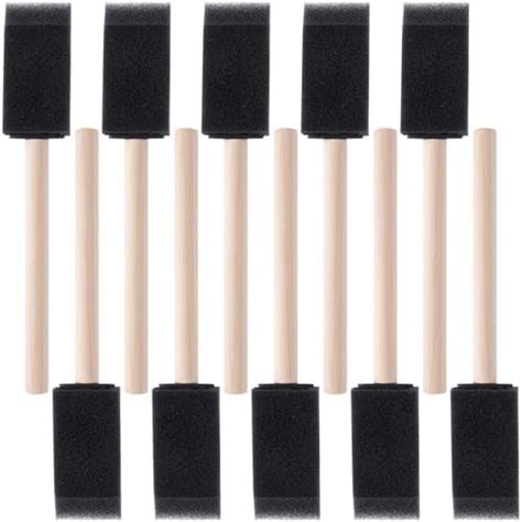 Amazon.com: 20 Pcs Foam Paint Brushes, 2 Inch Foam Brush, Wood Handle Sponge Brush, Sponge ...
