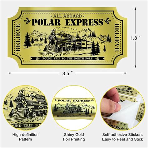 Polar Express Believe Ticket Template Polar Express Wooden Ticket