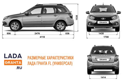 Универсал Лада Гранта ФЛ - техническая характеристика