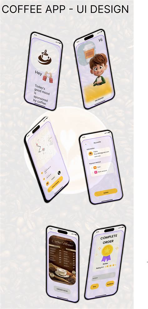 Coffee App Ui Design On Behance Coffee App Ui Design On Behance