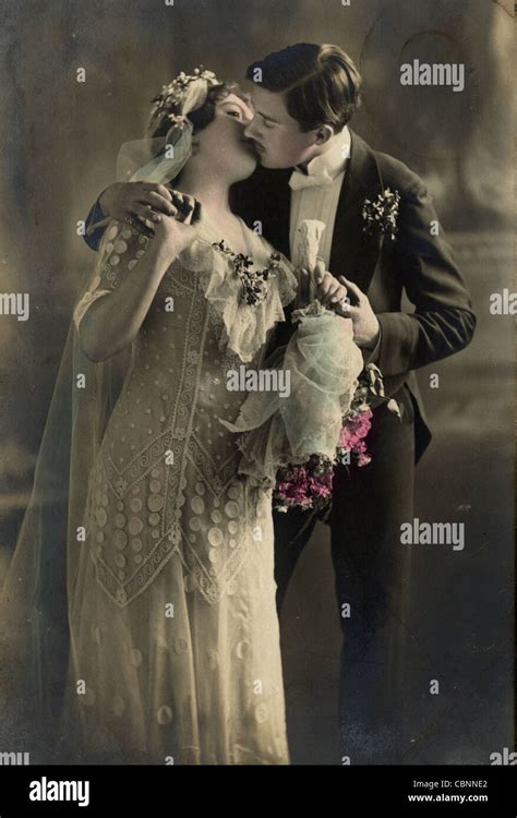 Bride Groom Kissing Stock Photo Alamy