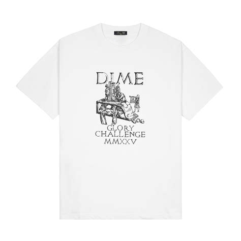 Dime Glorious Tee White Ninetimes Skateshop
