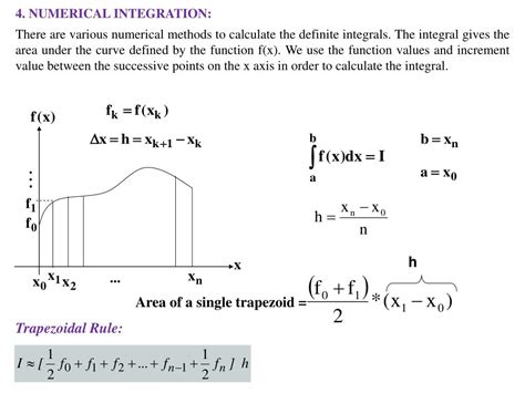 Ppt 4 Numerical Integration Powerpoint Presentation Free Download