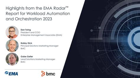 Highlights From The Ema Radar™ Report For Workload Automation And Orchestration 2023 Ppt