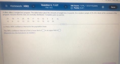 Solved E Homework Hw2 Question 6 7 3 27 Hw Score 7 41