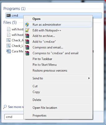 TUTORIAL MEMBUAT WIFI HOTSPOT DENGAN COMMAND PROMPT CMD Mysitus Id