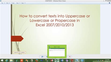 Convert Text Into Upper Lower And Proper Case Youtube