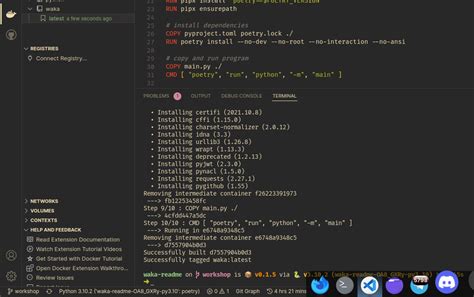 Document Docker Poetry Best Practices Python Poetry Discussion Github