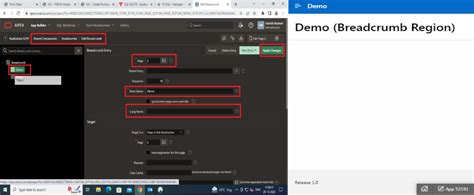 How To Create Breadcrumb Region In Oracle Apex 2220 Ontoor Blogs