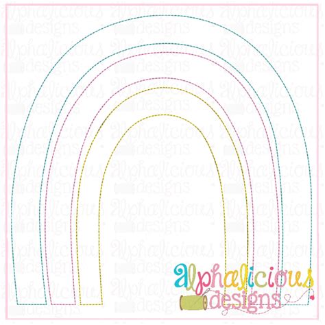 Rainbow Plain Triple Bean Alphalicious Designs