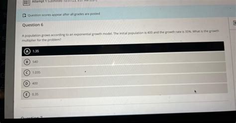 Solved A Population Grows According To An Exponential Growth