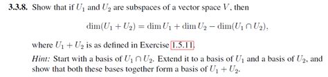 solved 3 3 8 show that if u1 and u2 are subspaces of a