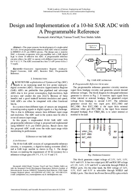 pdf 10 bit sar adc with programmable reference