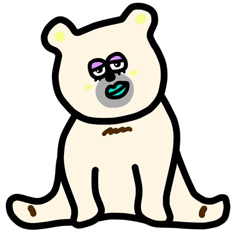 シロクマのイラスト ほんとにかわいいイラストフリー素材 Honkawa
